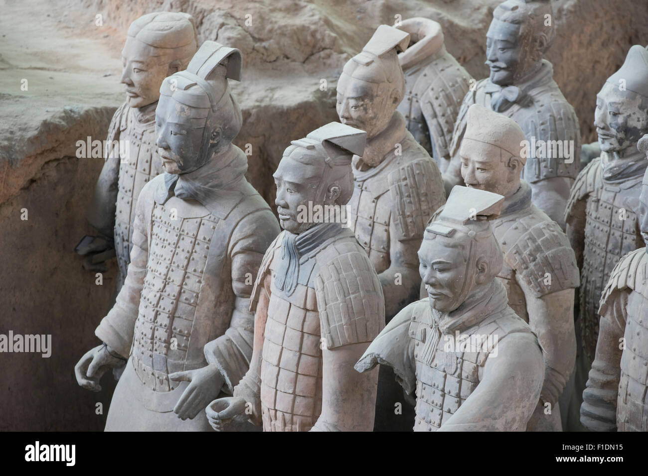 Terracotta warriors depicting the armies of Qin Shi Huang, the first ...