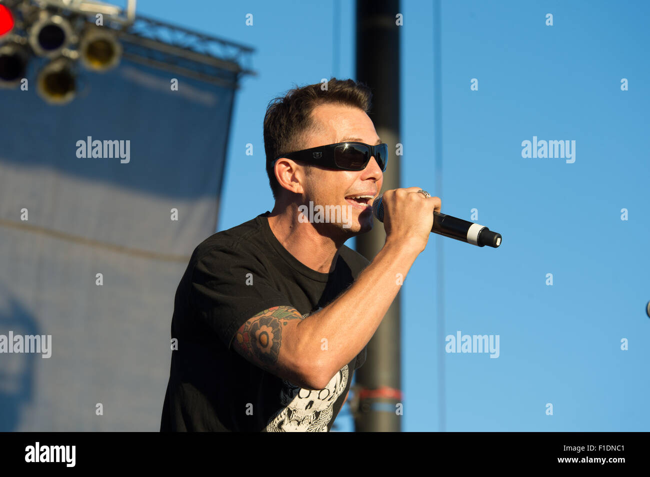 LINCOLN, CA - August 29: Thomas Flowers of the band Oleander performs ...