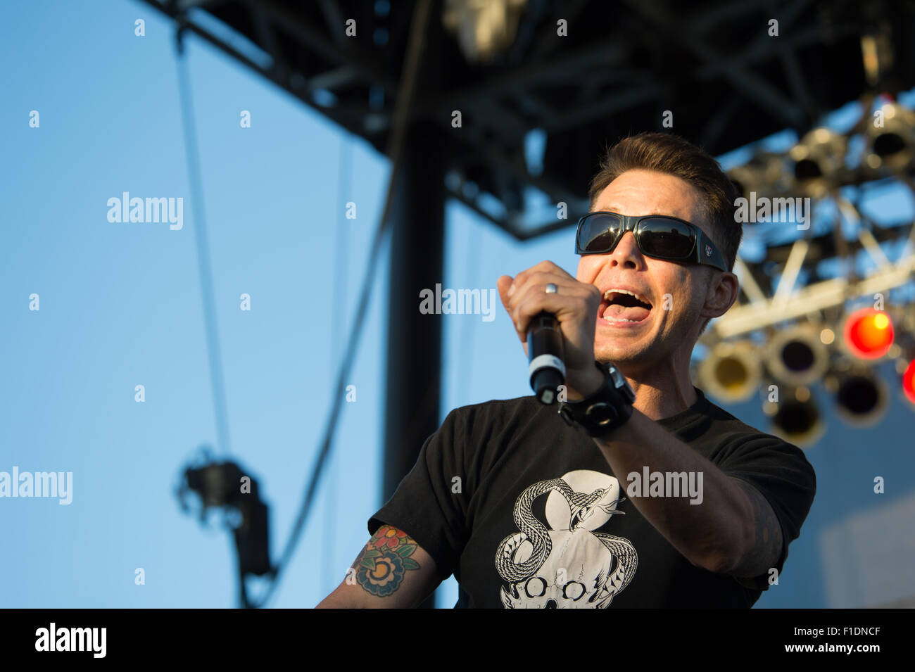 LINCOLN, CA - August 29: Thomas Flowers of the band Oleander performs ...