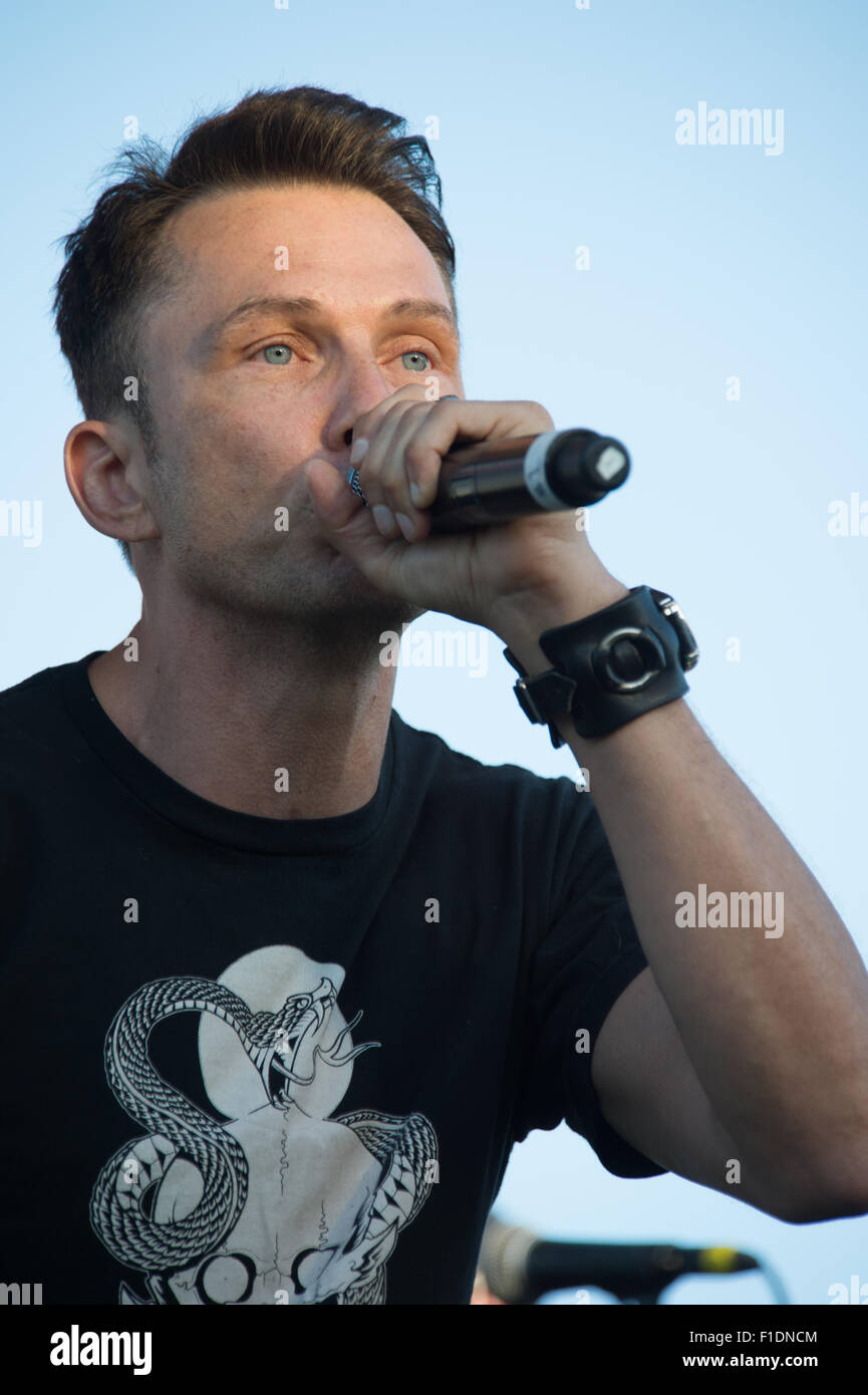LINCOLN, CA - August 29: Thomas Flowers of the band Oleander performs ...