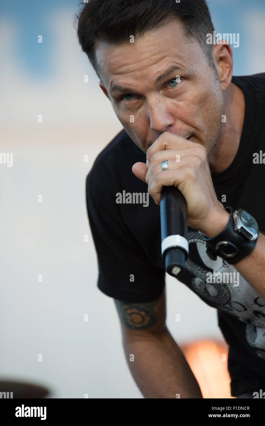 LINCOLN, CA - August 29: Thomas Flowers of the band Oleander performs ...