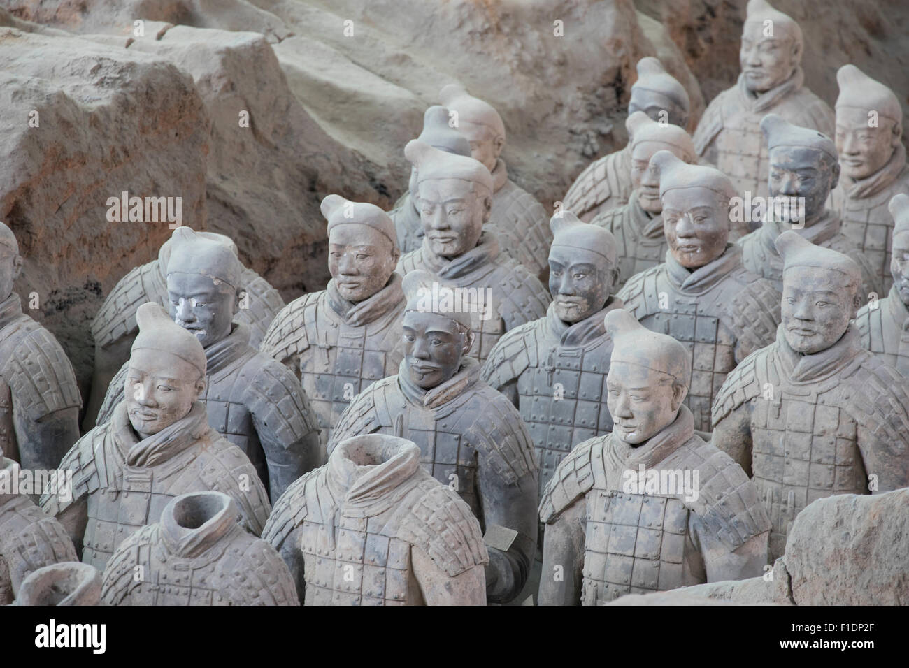 Terracotta warriors depicting the armies of Qin Shi Huang, the first ...