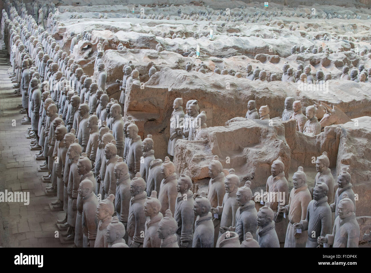Terracotta warriors depicting the armies of Qin Shi Huang, the first ...