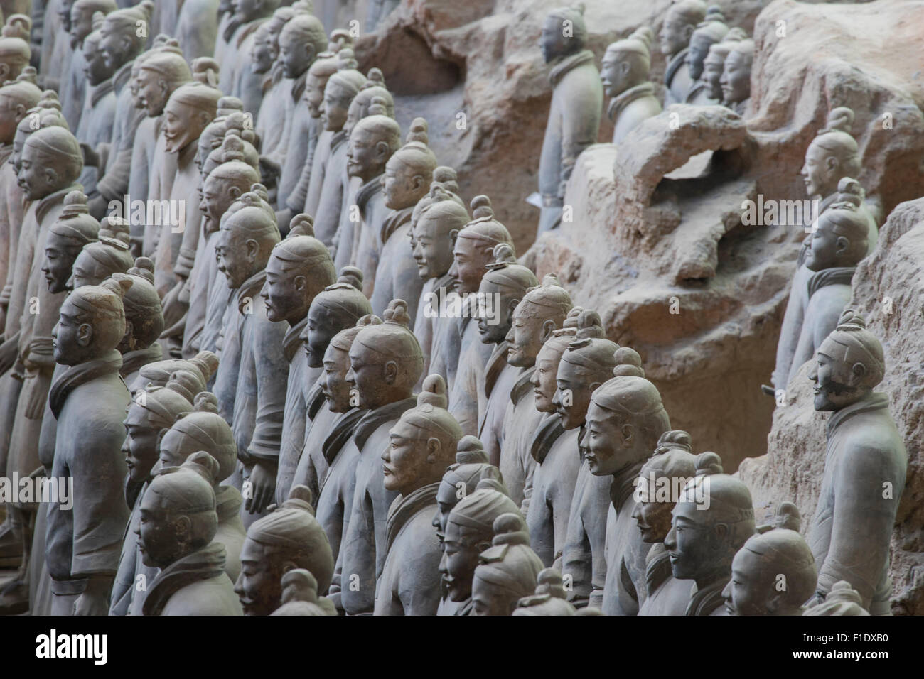 Terracotta warriors depicting the armies of Qin Shi Huang, the first ...