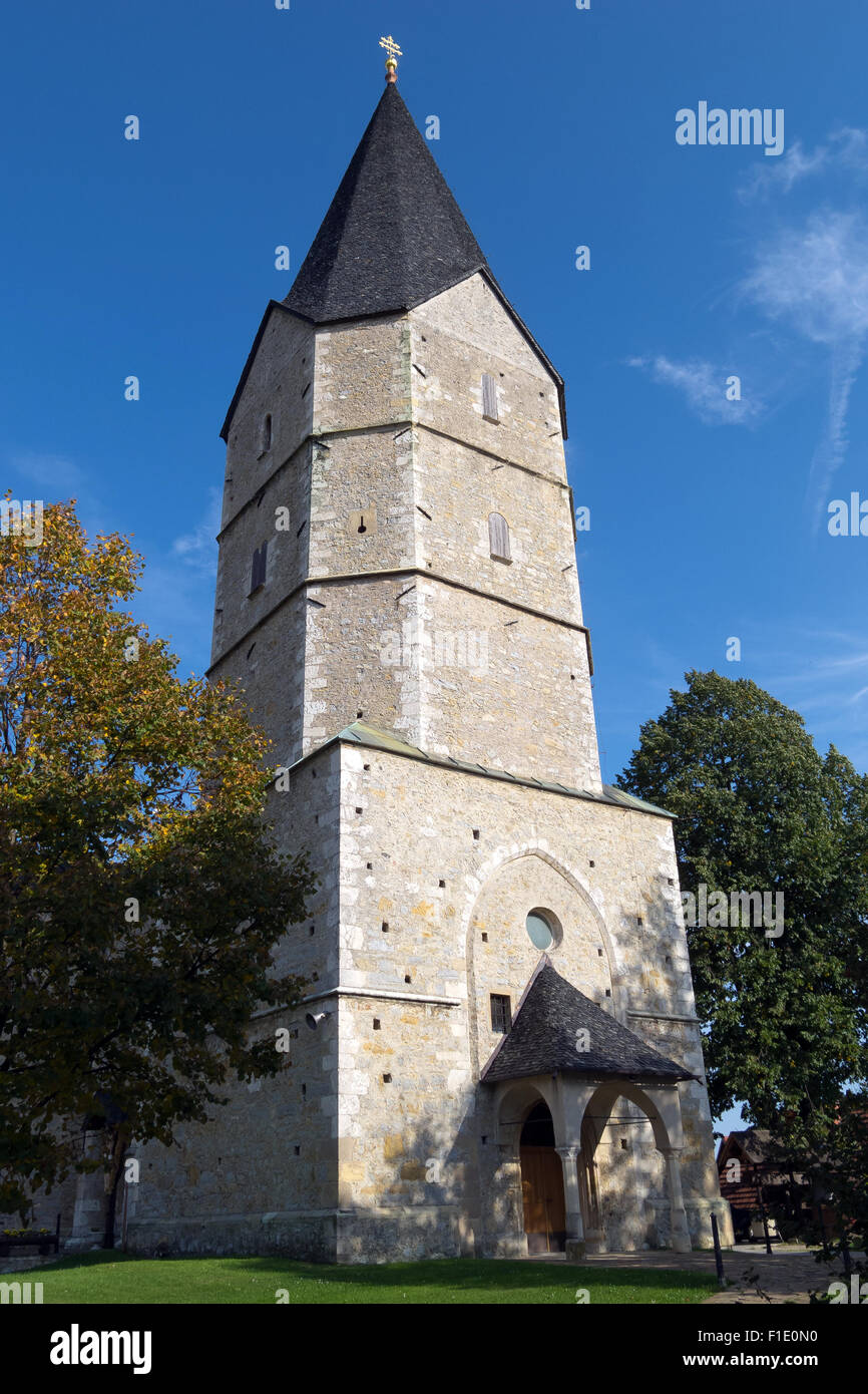 Medieval fortress church Stock Photo - Alamy