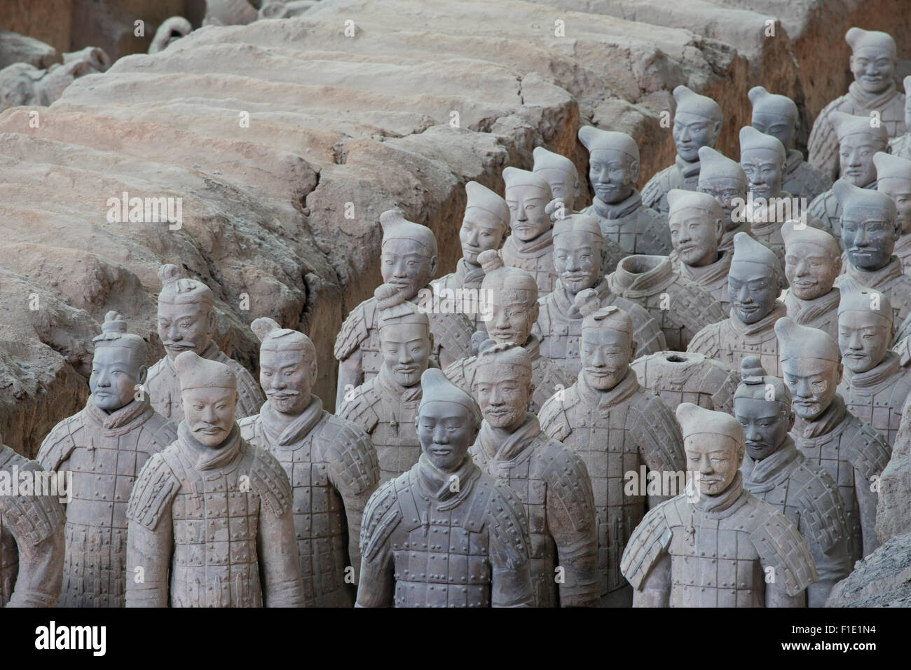 Terracotta warriors depicting the armies of Qin Shi Huang, the first ...