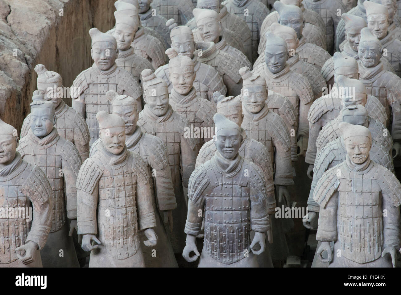 Terracotta warriors depicting the armies of Qin Shi Huang, the first ...