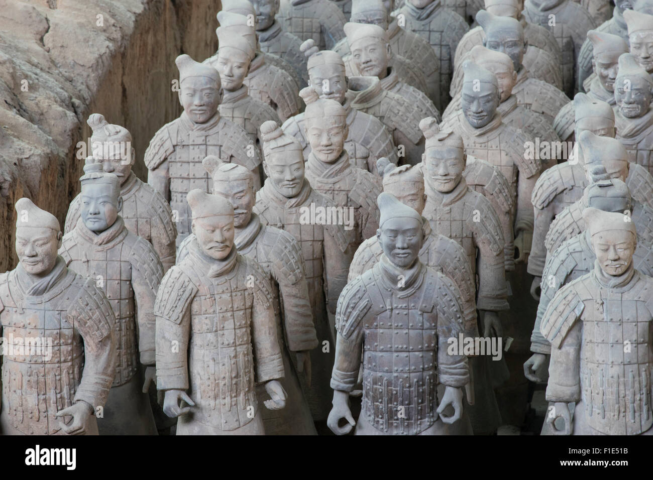 Terracotta warriors depicting the armies of Qin Shi Huang, the first ...