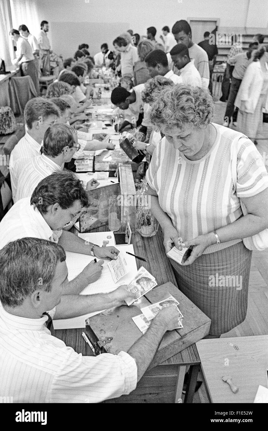 Introduction of the West-D-Mark in East Germany short before the ...
