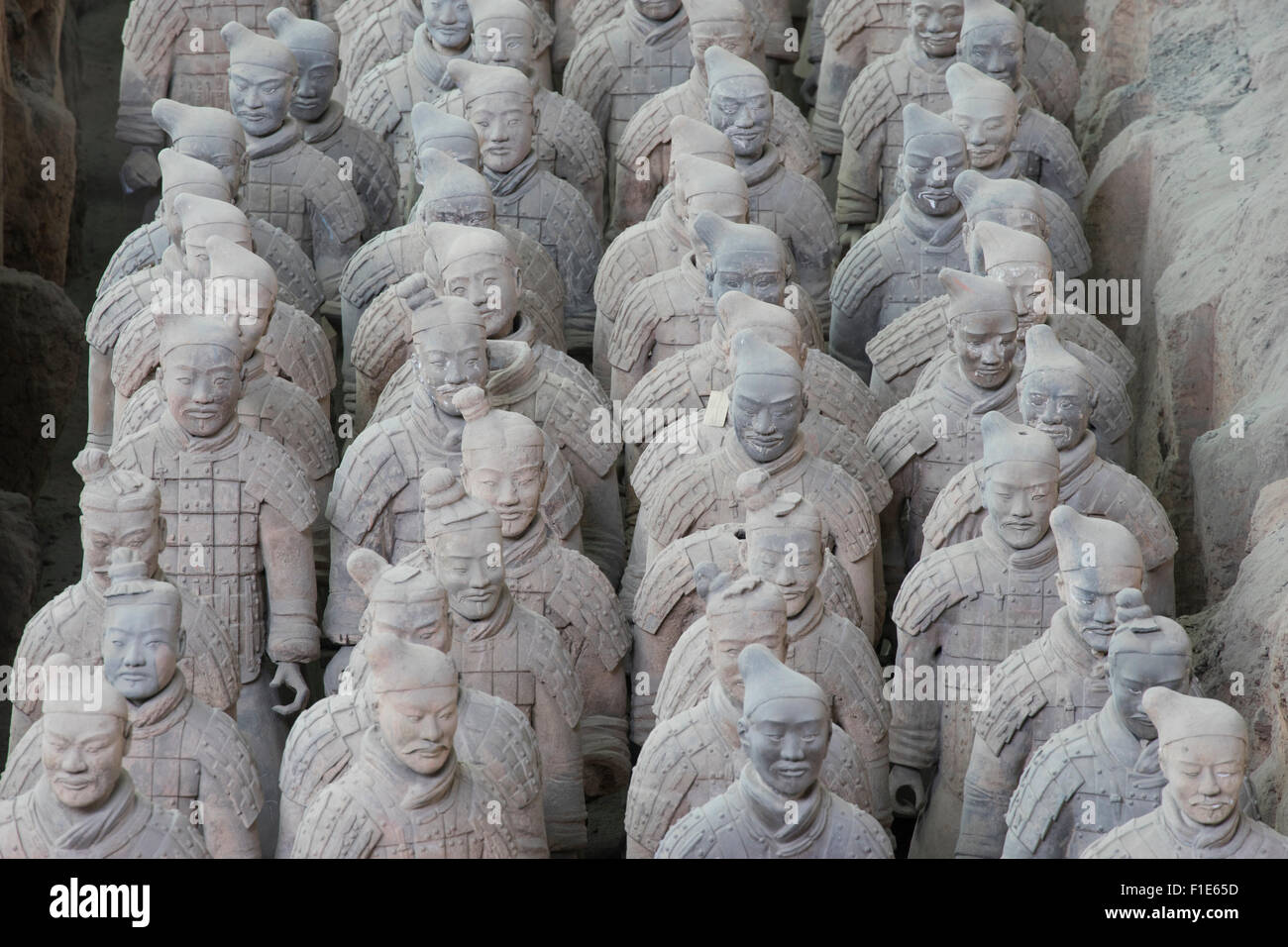 Terracotta warriors depicting the armies of Qin Shi Huang, the first ...