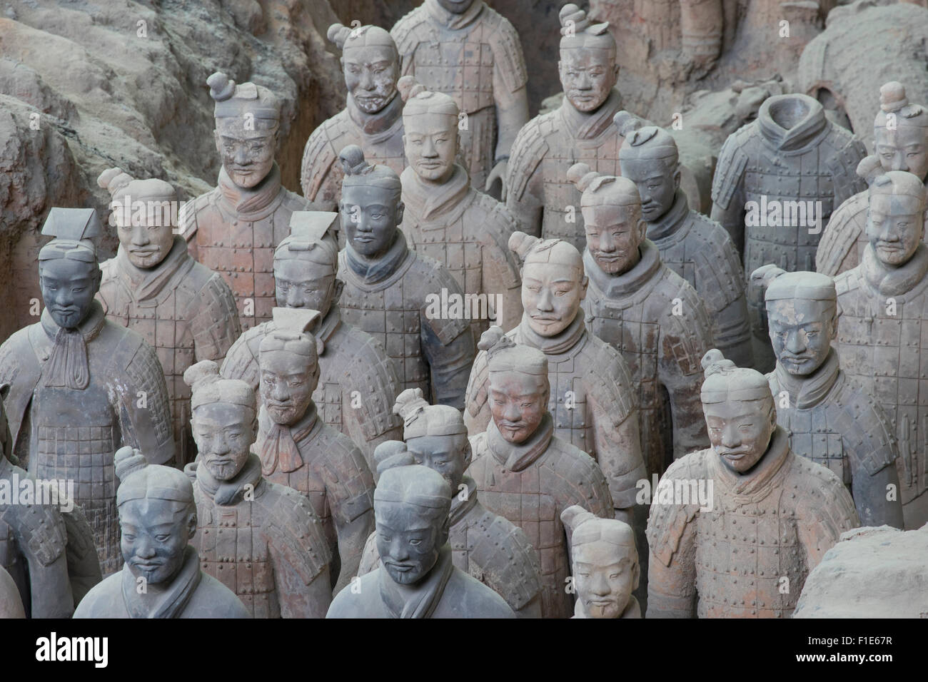 Terracotta warriors depicting the armies of Qin Shi Huang, the first ...
