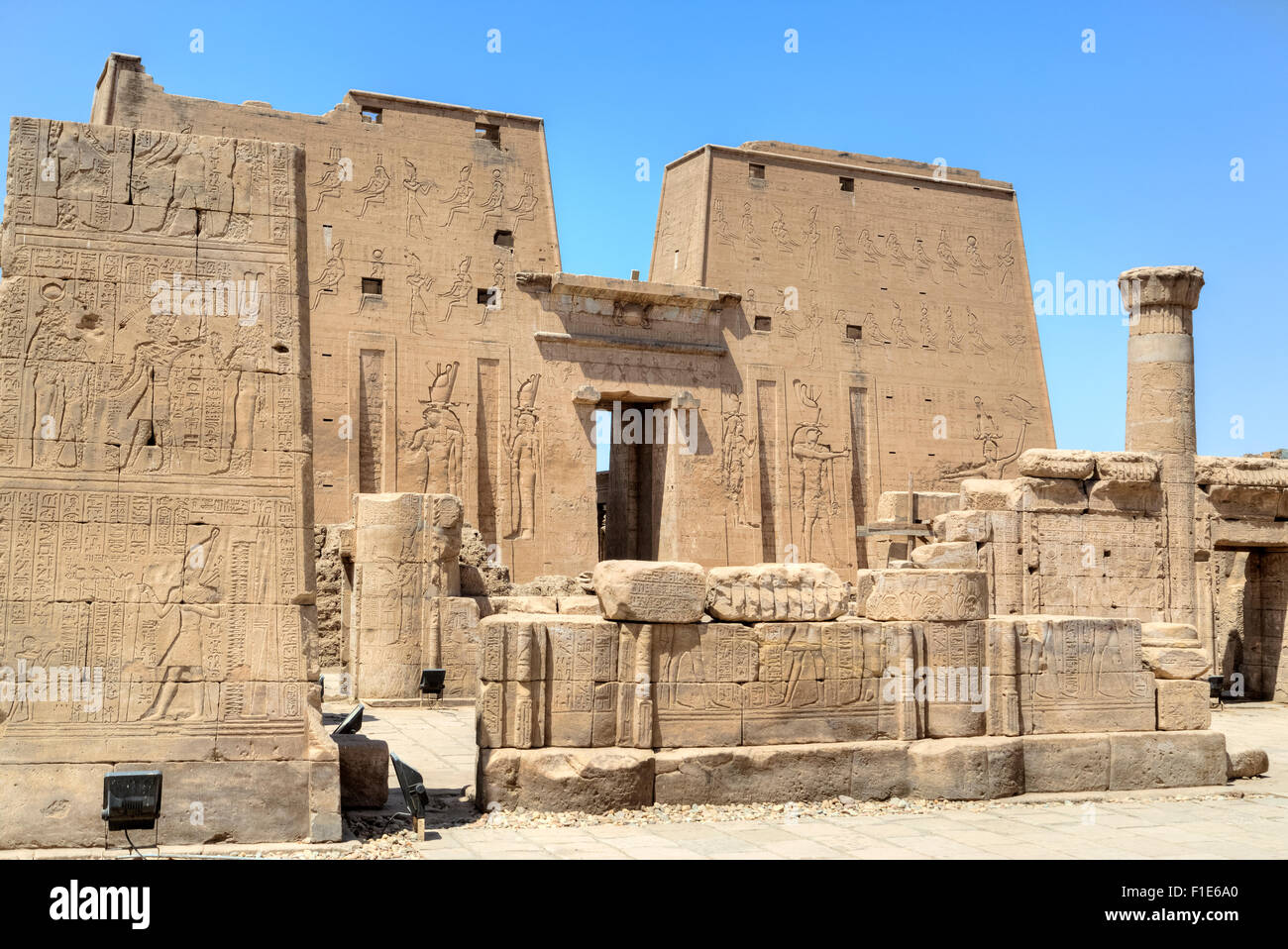 Temple of Edfu, Egypt, Africa Stock Photo - Alamy