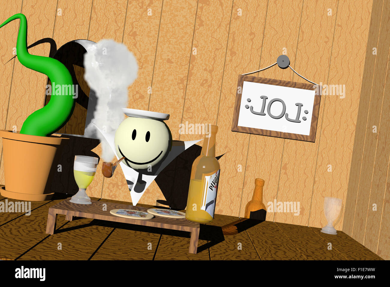 Smiley sailor on a ship Stock Photo - Alamy