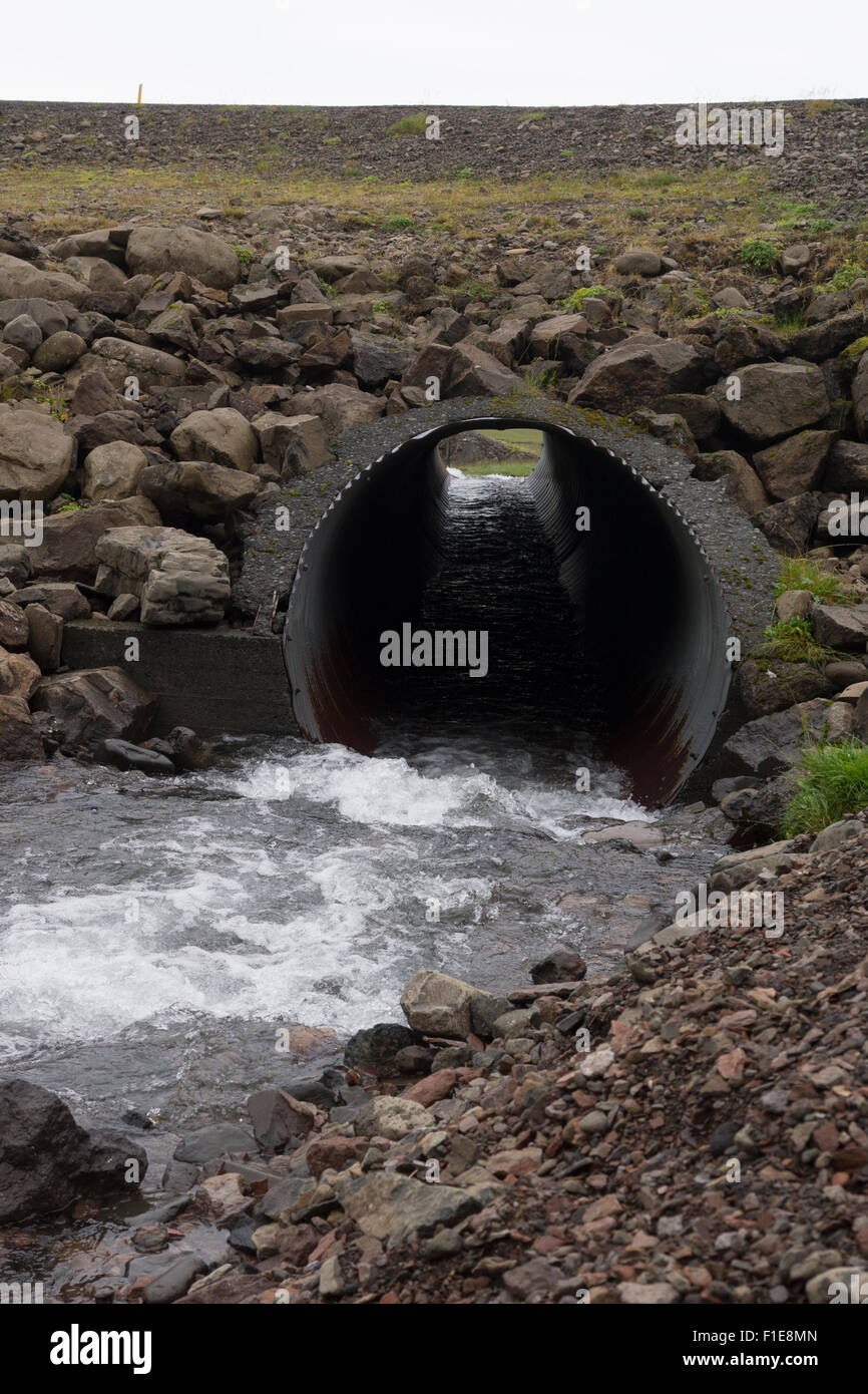 Corrugated Metal Drainage Pipe A Corrugated Metal Culvert A Drainage
