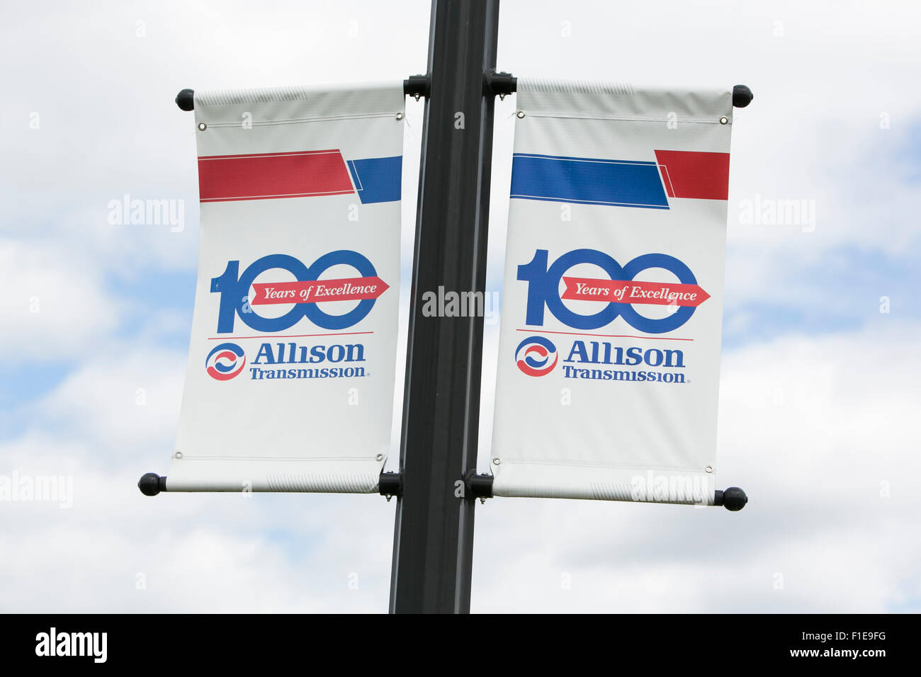 A logo sign outside of the headquarters of Allison Transmission in ...
