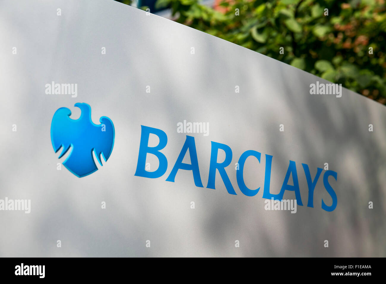 Barclays logo 2015 hi-res stock photography and images - Alamy