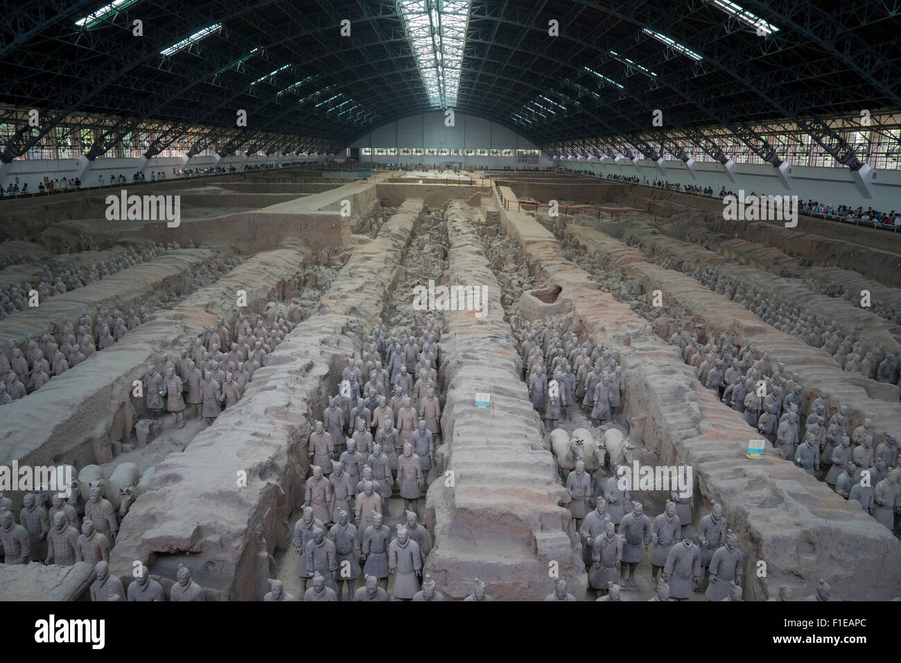 Terracotta warriors depicting the armies of Qin Shi Huang, the first ...