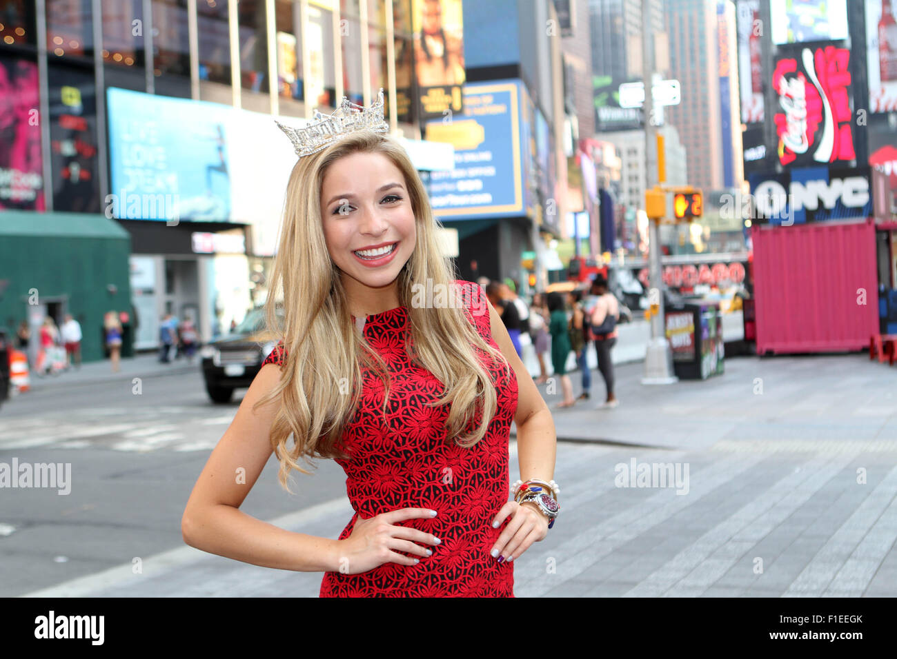 New York, USA. 31st Aug, 2015. Miss America Takes over Times Square ...