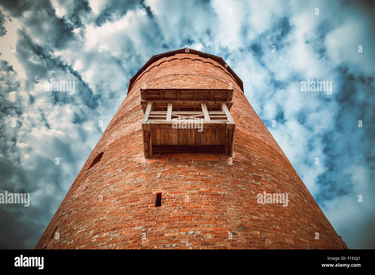 Old tower of castle Stock Photo - Alamy