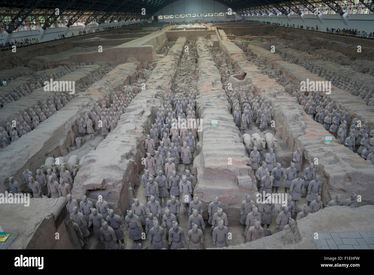 Terracotta warriors depicting the armies of Qin Shi Huang, the first ...