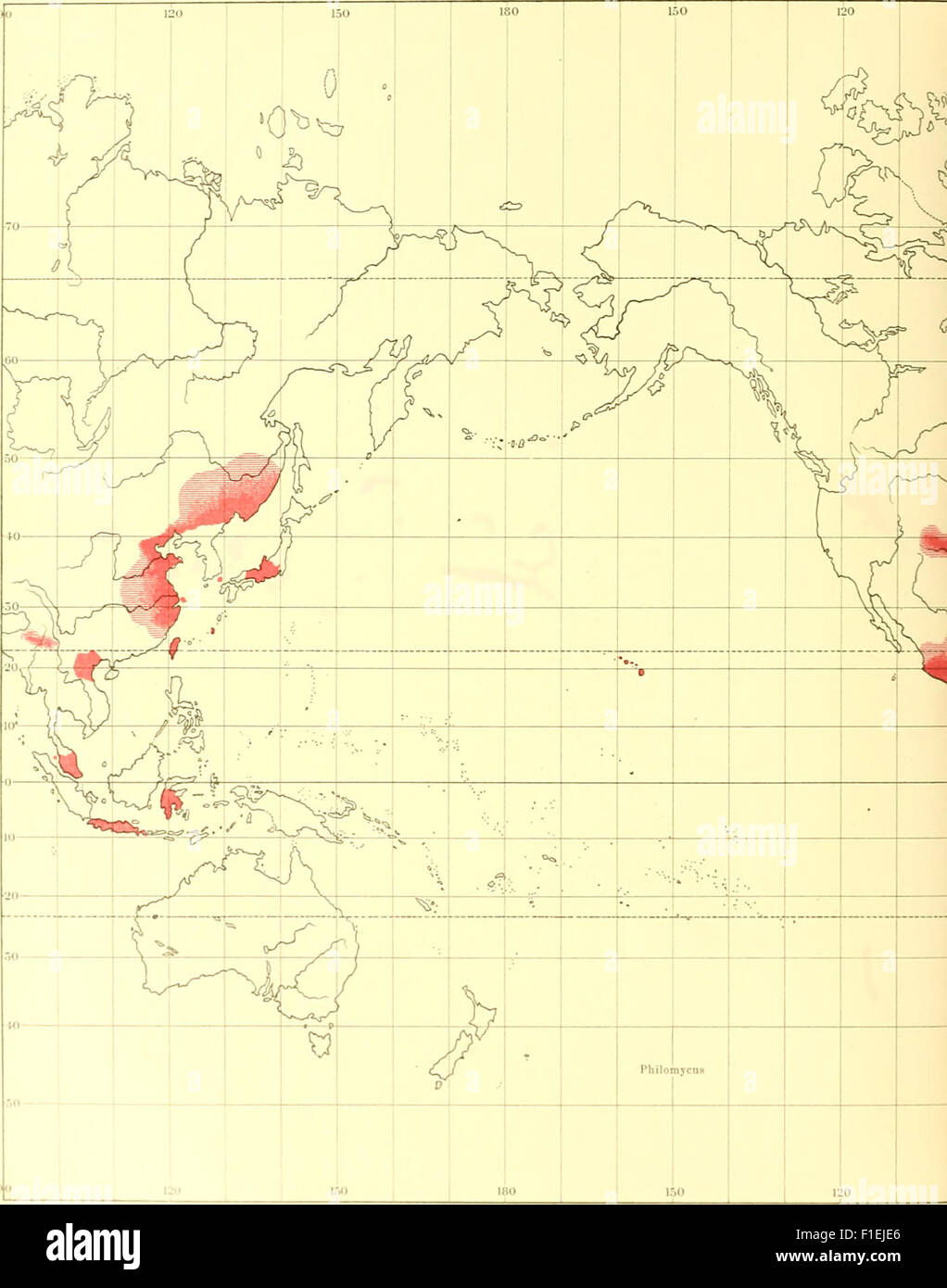 This 1905 German scientific study maps the geographical distribution of ...