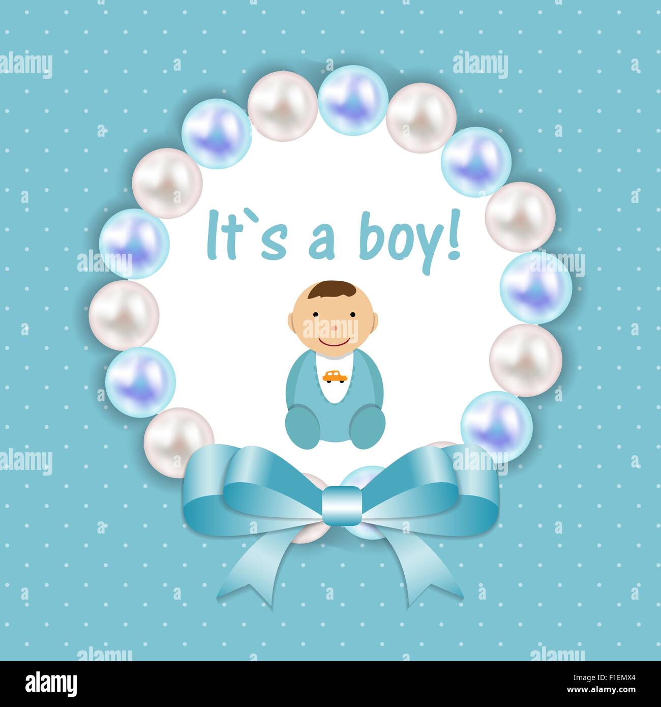 Vector Illustration for Newborn Boy Stock Vector Image & Art - Alamy