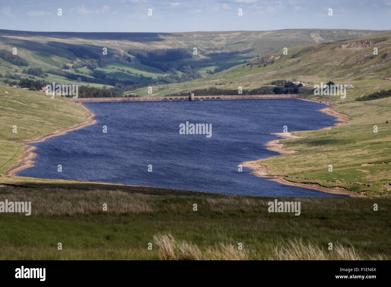 Angram Reservoir and Nidderdale, North Yorkshire Stock Photo - Alamy