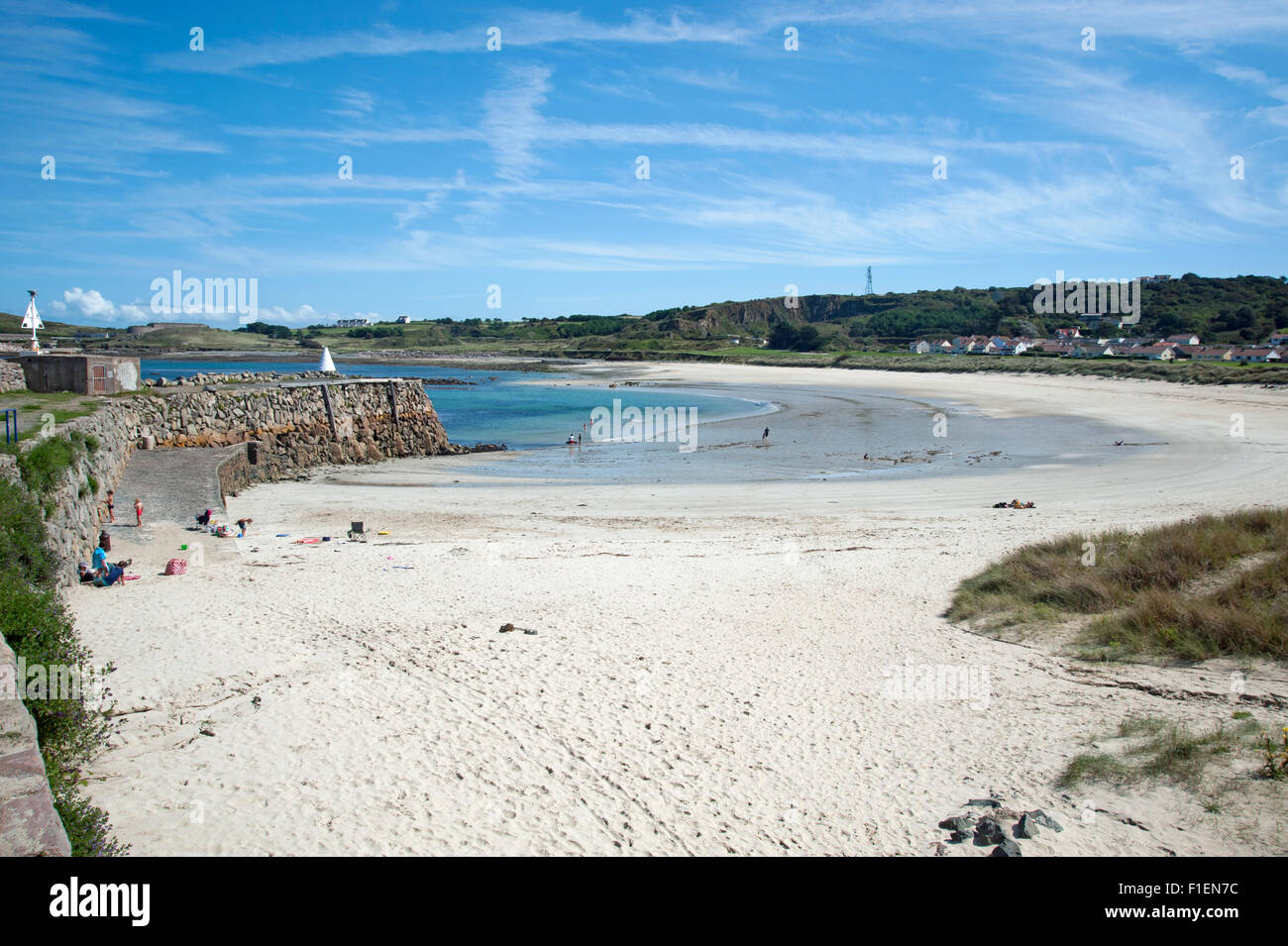 Braye beach on channel island hi-res stock photography and images - Alamy