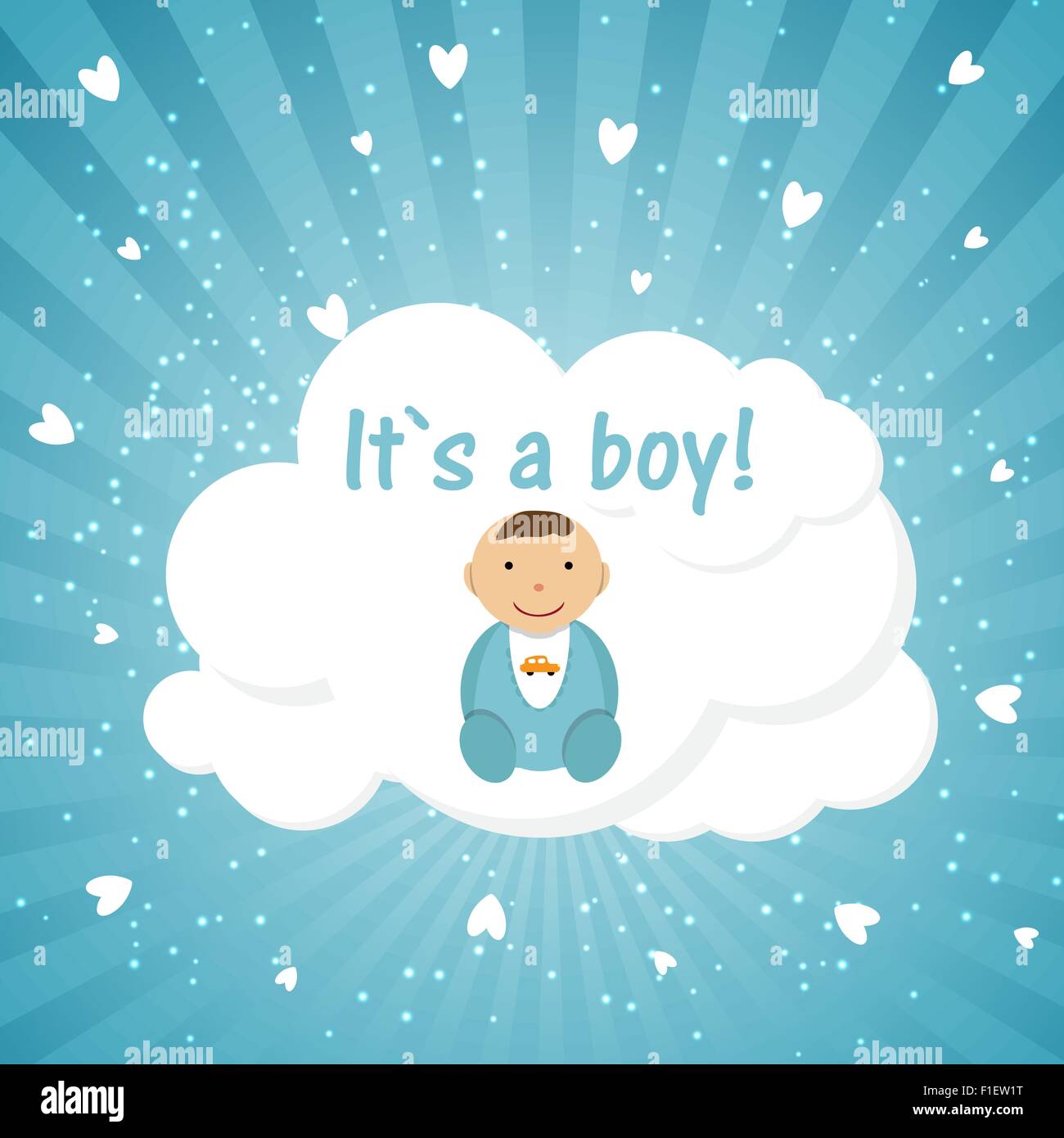 Vector Illustration for Newborn Boy Stock Vector Image & Art - Alamy
