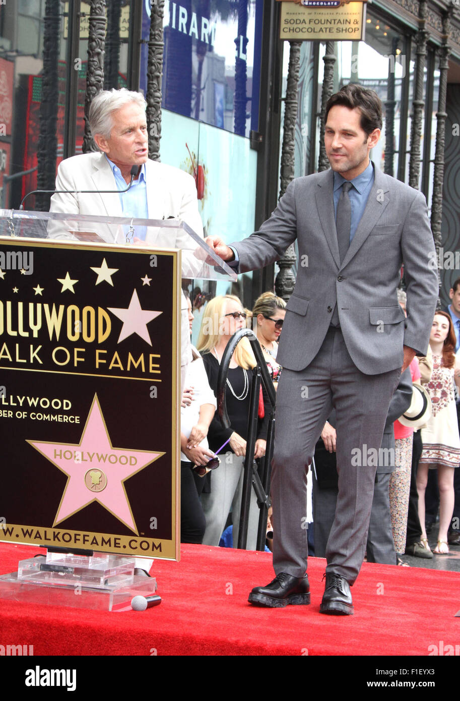 Paul Rudd Honored with a Star on The Hollywood Walk of Fame Featuring ...