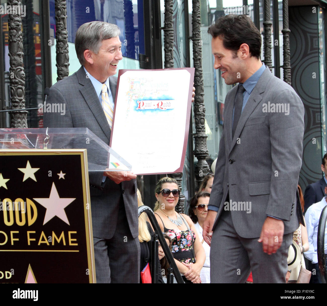 Paul Rudd Honored with a Star on The Hollywood Walk of Fame Featuring ...
