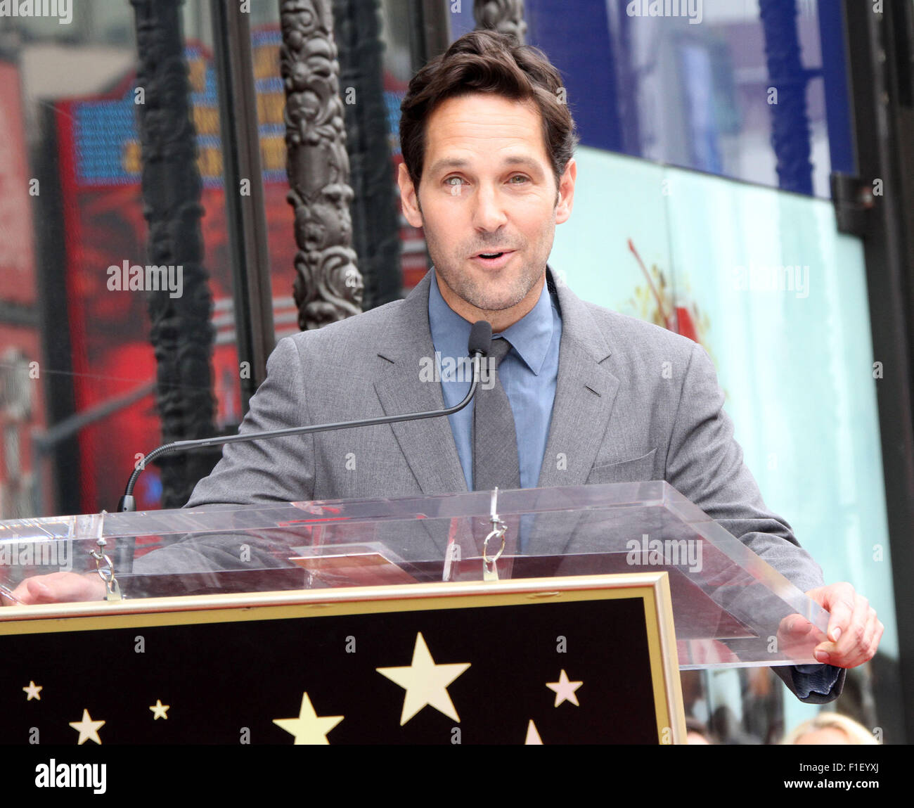 Paul Rudd Honored with a Star on The Hollywood Walk of Fame Featuring ...
