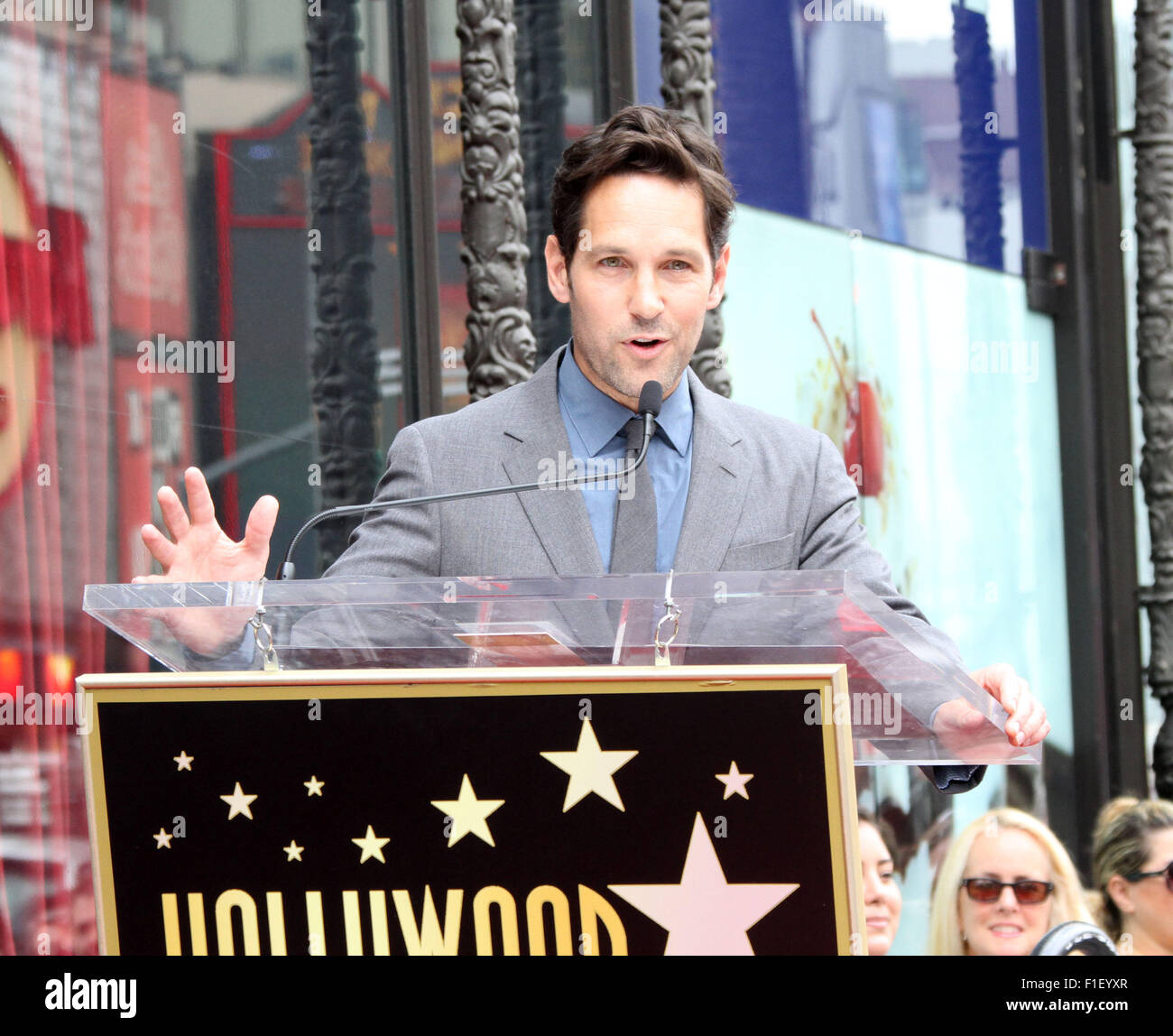 Paul Rudd Honored with a Star on The Hollywood Walk of Fame Featuring ...