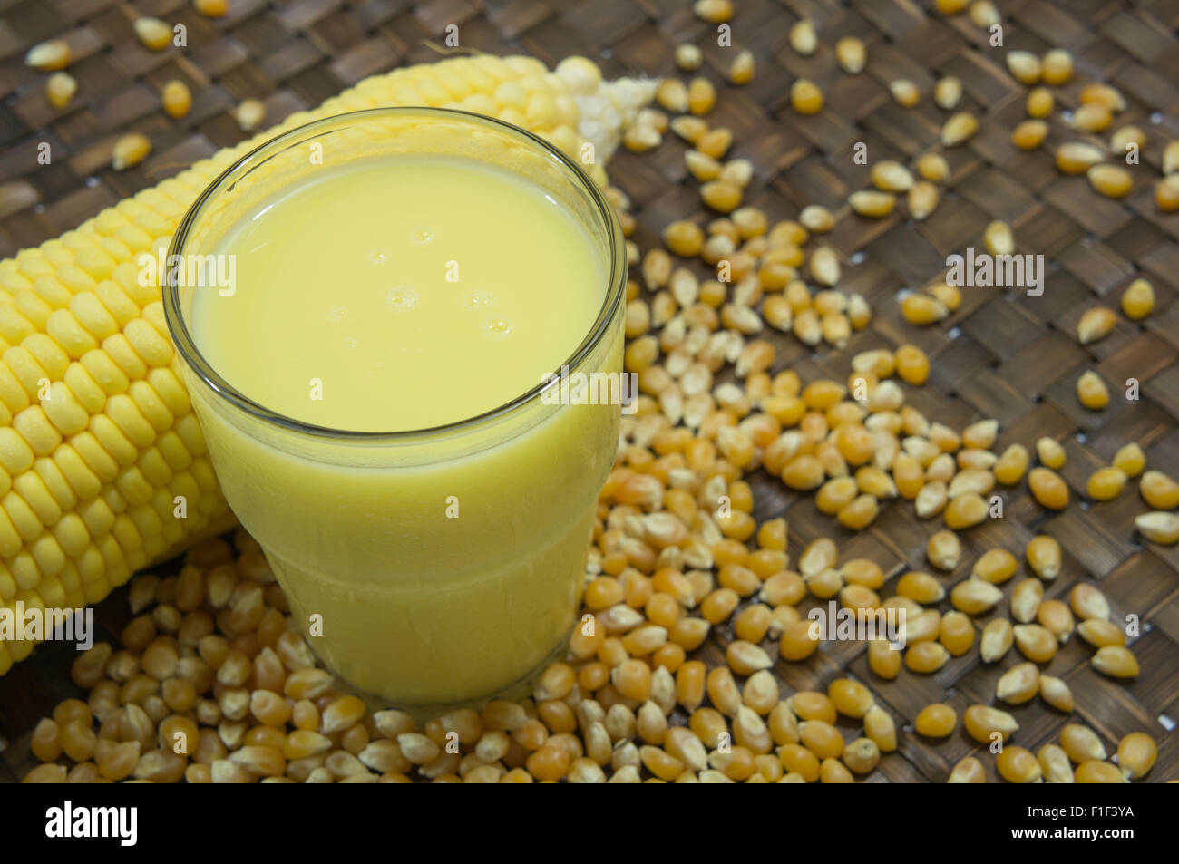 milk corn field harvest flour animals farm up close Stock Photo - Alamy