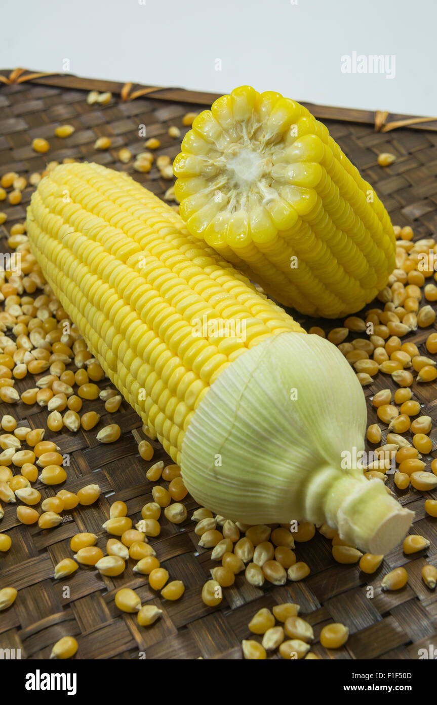 milk corn field harvest flour animals farm up close Stock Photo - Alamy