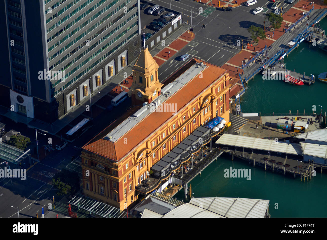Ferry terminal and waterfront, Auckland, North Island, New Zealand ...