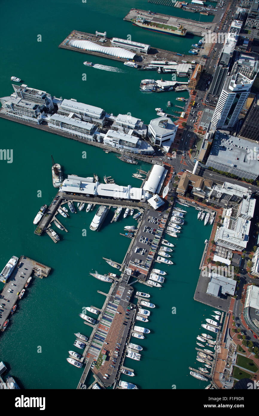 Viaduct Harbour and Auckland waterfront, Auckland, North Island, New ...