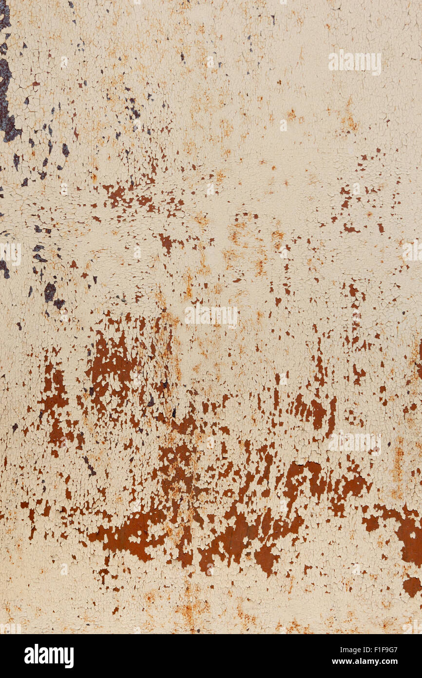 Close-up of old painted metal surface with rusty spots Stock Photo - Alamy