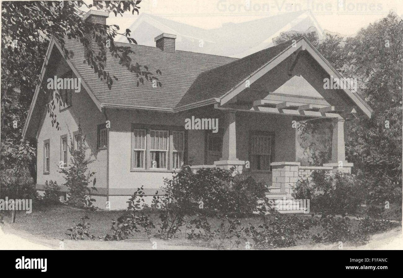 'Gordon-Van Tine Homes' (1921) is a vintage catalog showcasing designs ...