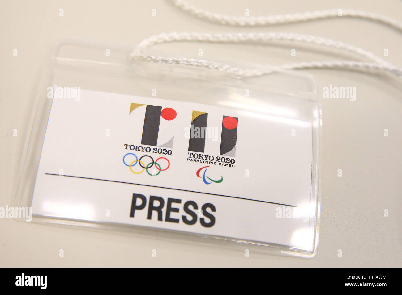 Press pass, SEPTEMBER 1, 2015 : The Tokyo Organising Committee of the ...