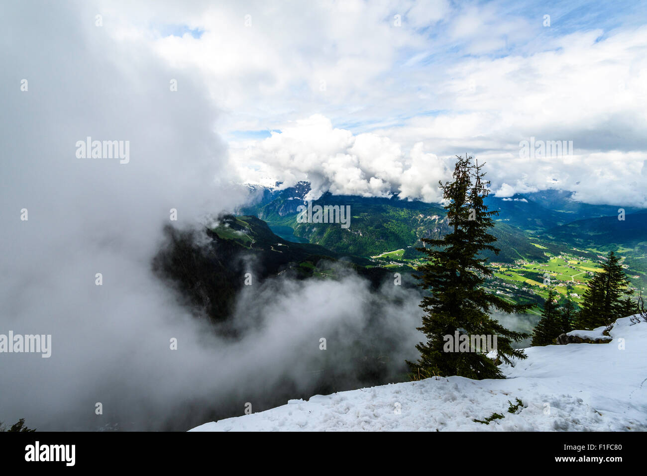 Views from Hitler's Eagle's Nest retreat, Kehlsteinhaus, Berchtesgarten ...