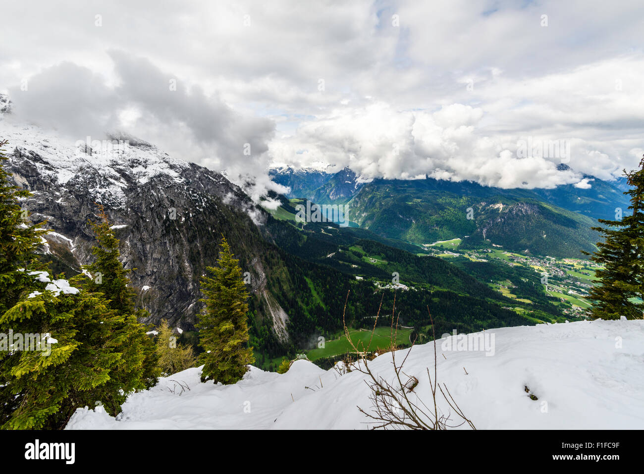 Views from Hitler's Eagle's Nest retreat, Kehlsteinhaus, Berchtesgarten ...