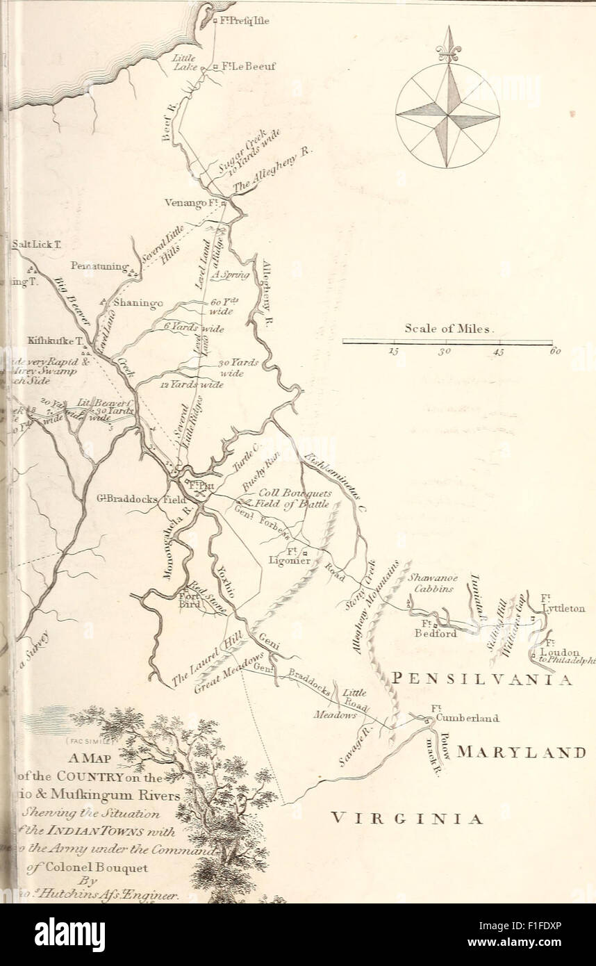 This 1851 historical account details Pontiac's Rebellion, a major ...