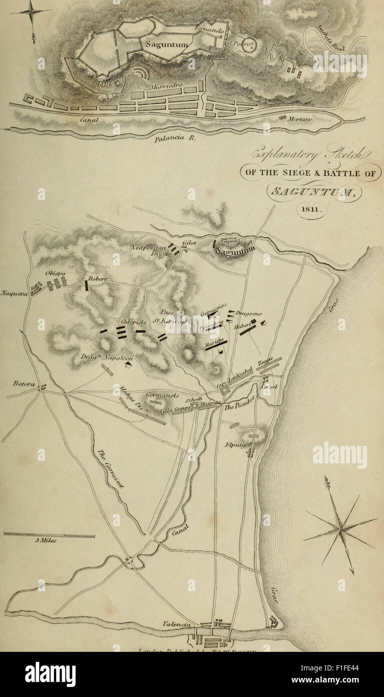 This 1828 historical account documents the events of the Peninsular War ...