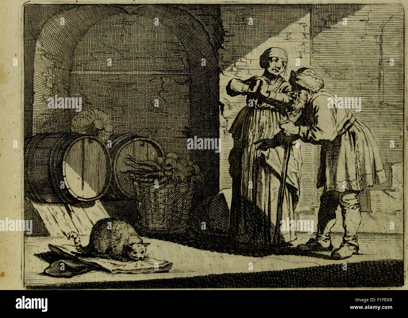 Ian van der Veens Zinne-beelden oft Adams appel (1642 Stock Photo - Alamy