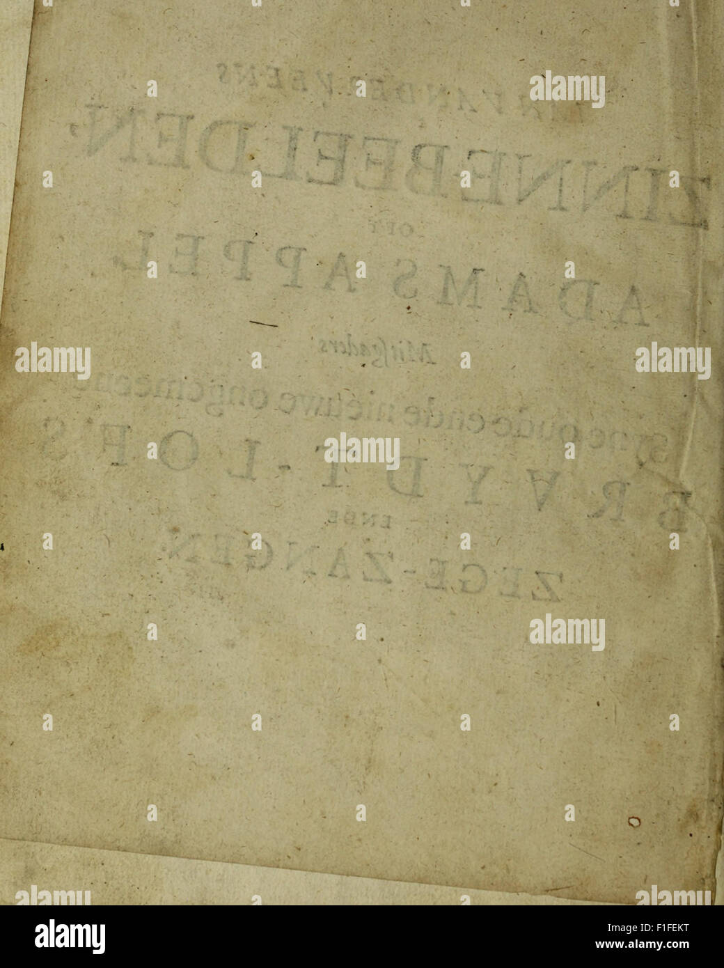 An illustration from 'Zinne-beelden oft Adams appel,' a 1642 work by ...