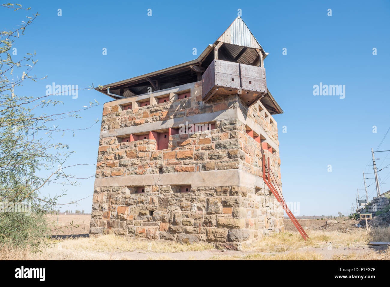 Historic blockhouse used by the British troops to guard the railway ...