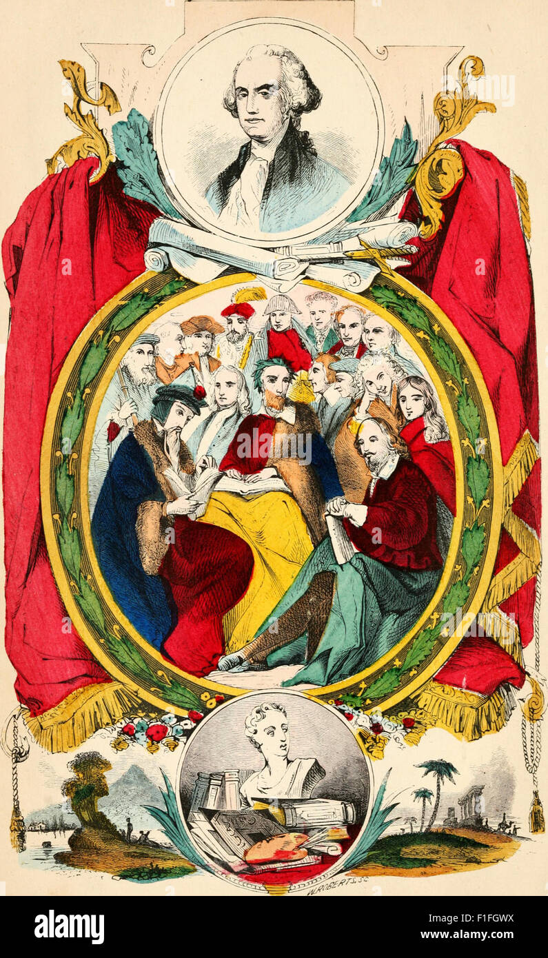 This illustrated biography collection features sketches and life ...