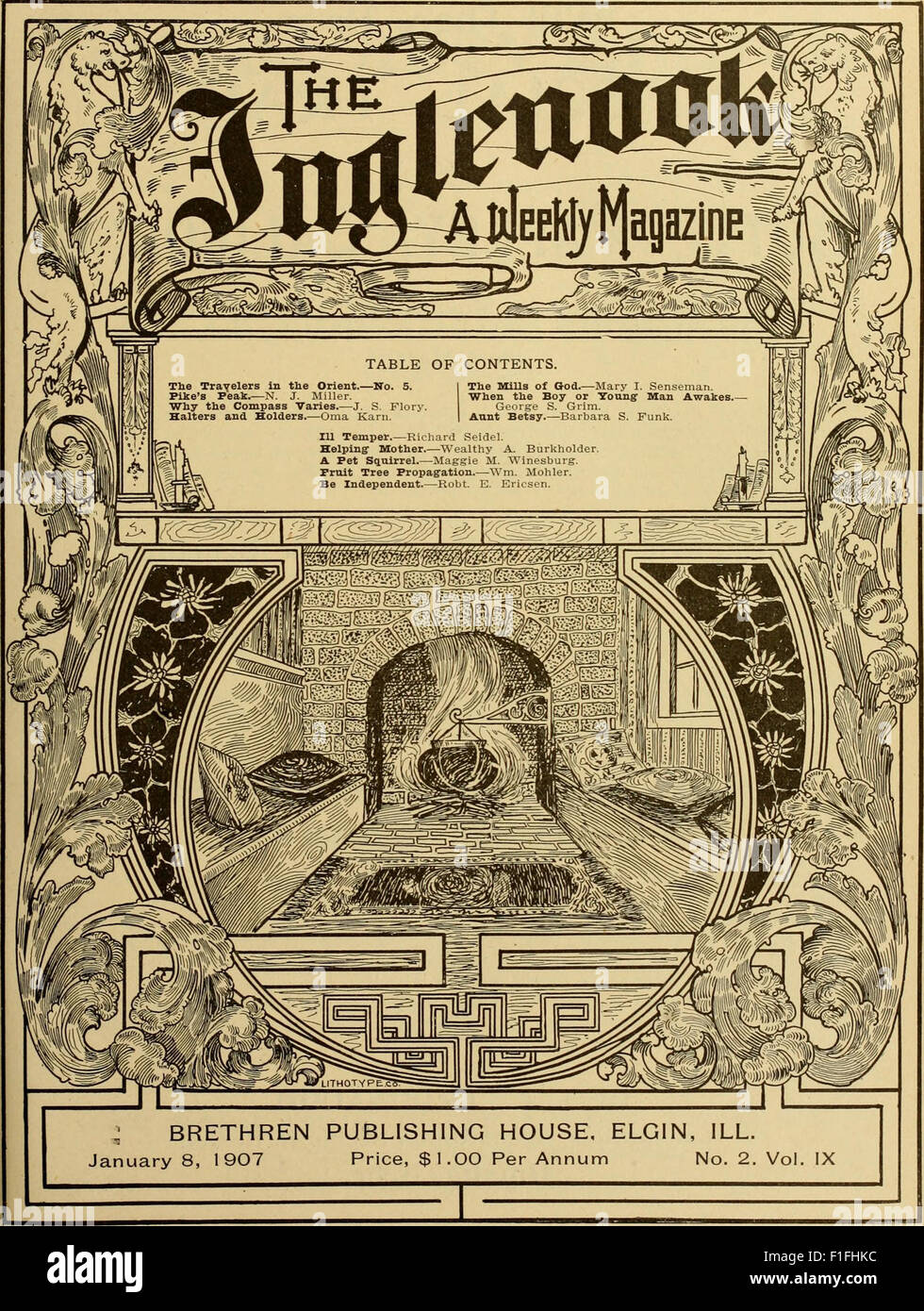 *The Inglenook* (1907) is a historical literary work that offers a ...