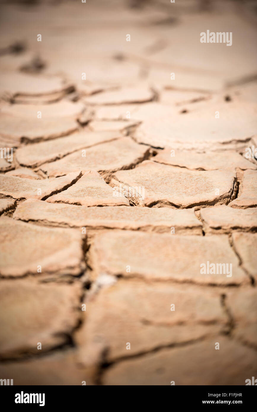 Dry land in the middle of abandoned land on Minas de Rio Tinto Stock ...